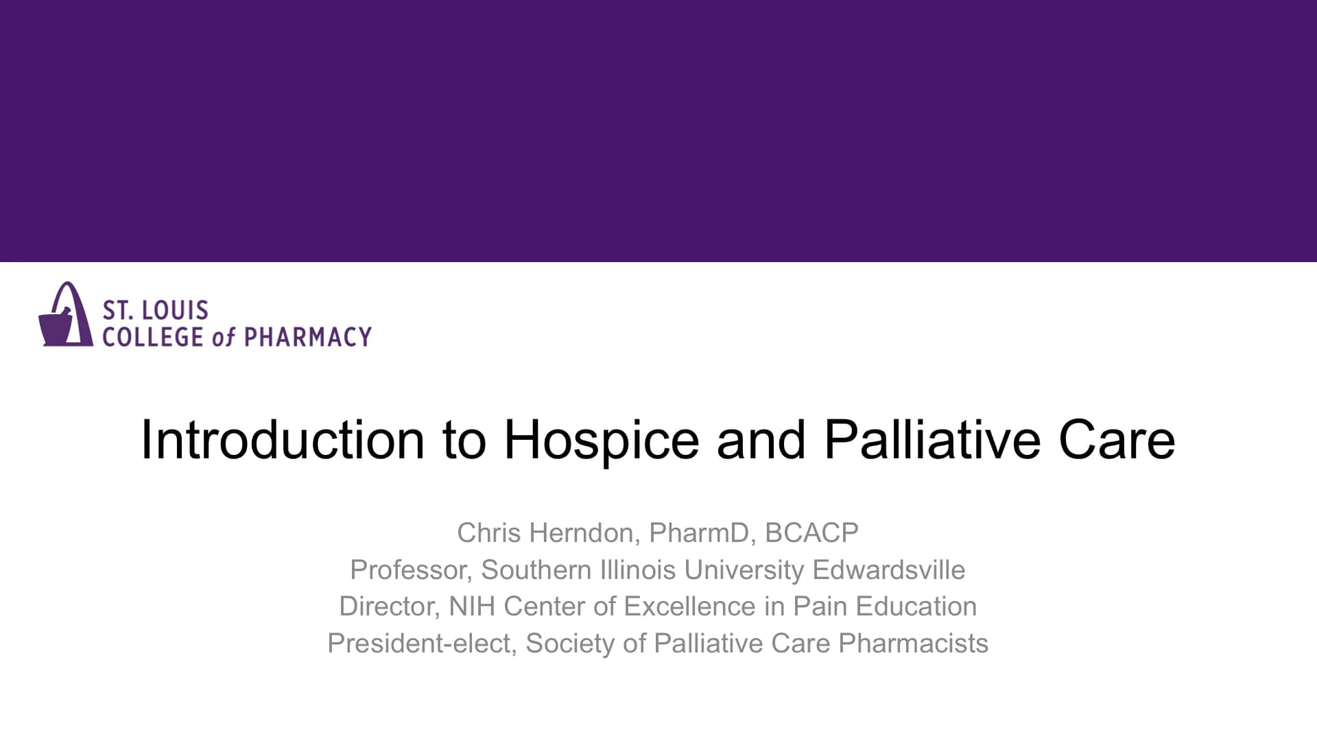 Module 1 Hospice Training Program : Introduction and Overview on Vimeo