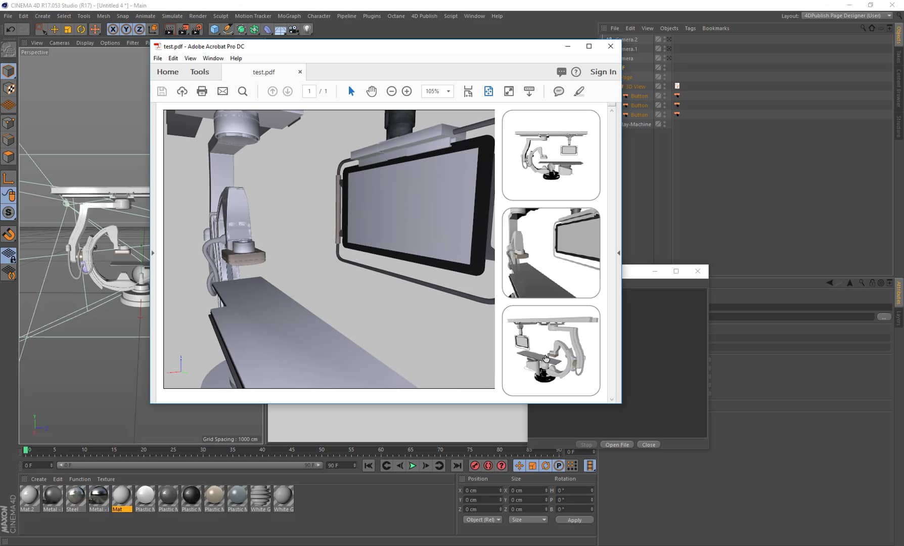 4D Publish: Creating an interactive 3D PDF document in Cinema 4D on Vimeo