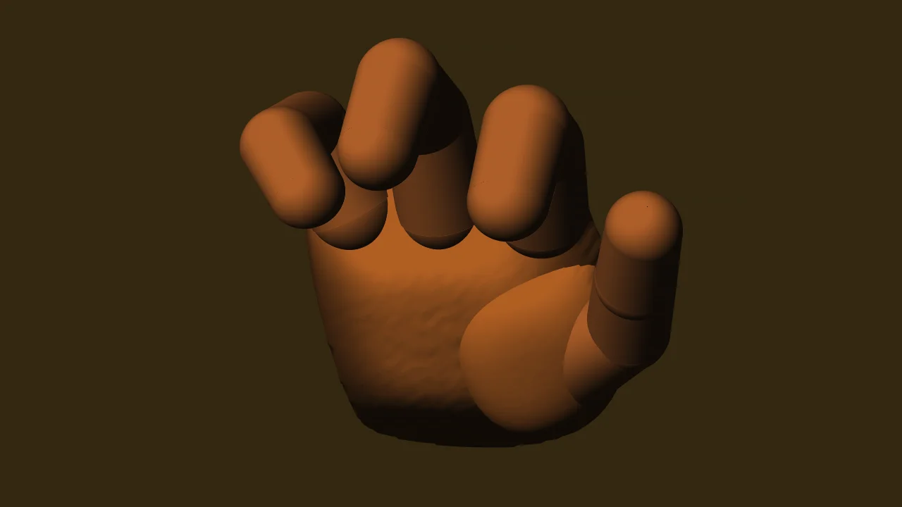 3D hand in Moho on Vimeo