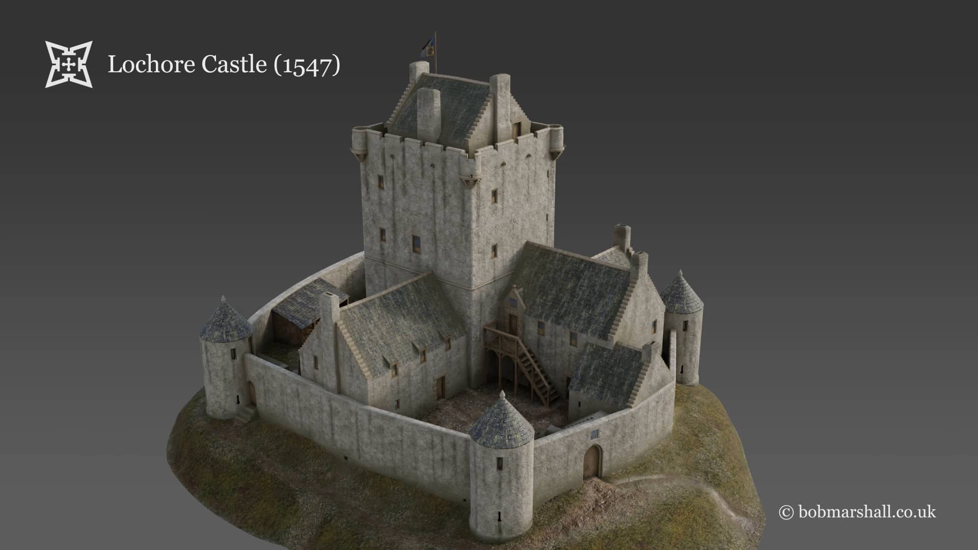 Lochore Castle 1547 - 3D Reconstruction on Vimeo