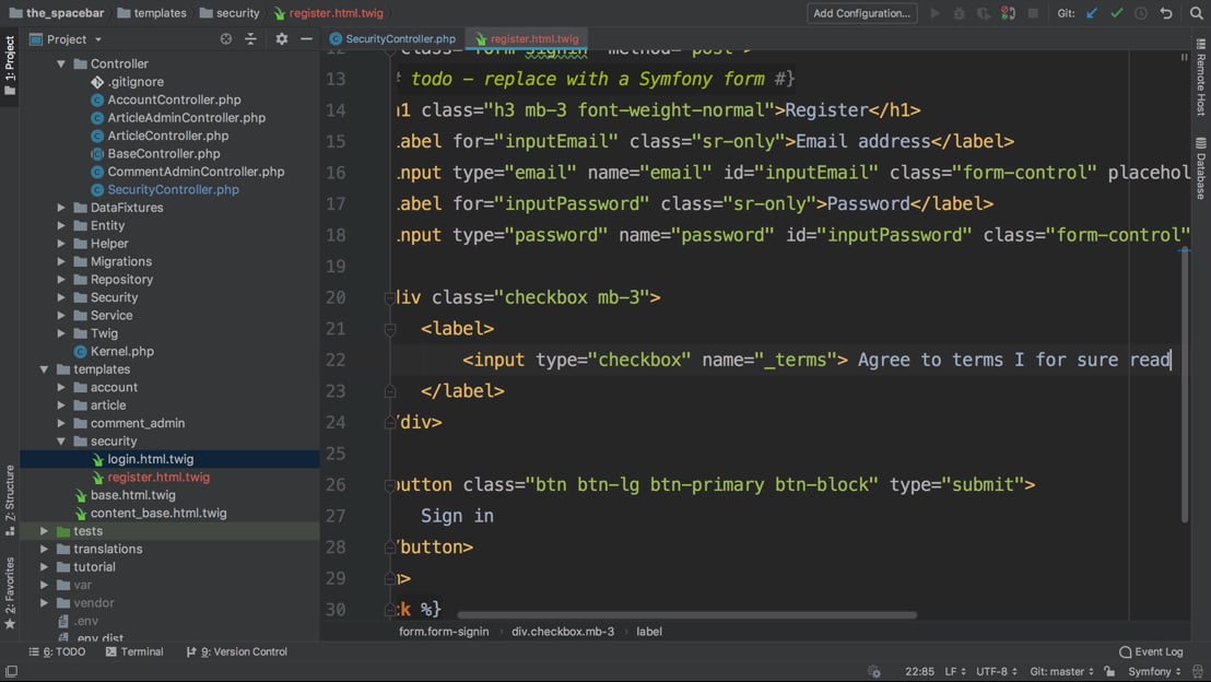 Manual Authentication / Registration > Symfony Security: Beautiful ... Manual Authentication / Registration > Symfony Security: Beautiful ...