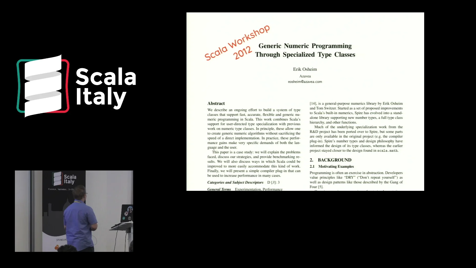 Scala Italy 2018 - Lars Hupel - Numeric Programming with Spire on Vimeo