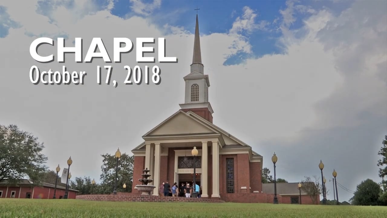 Chapel, October 17, 2018 on Vimeo