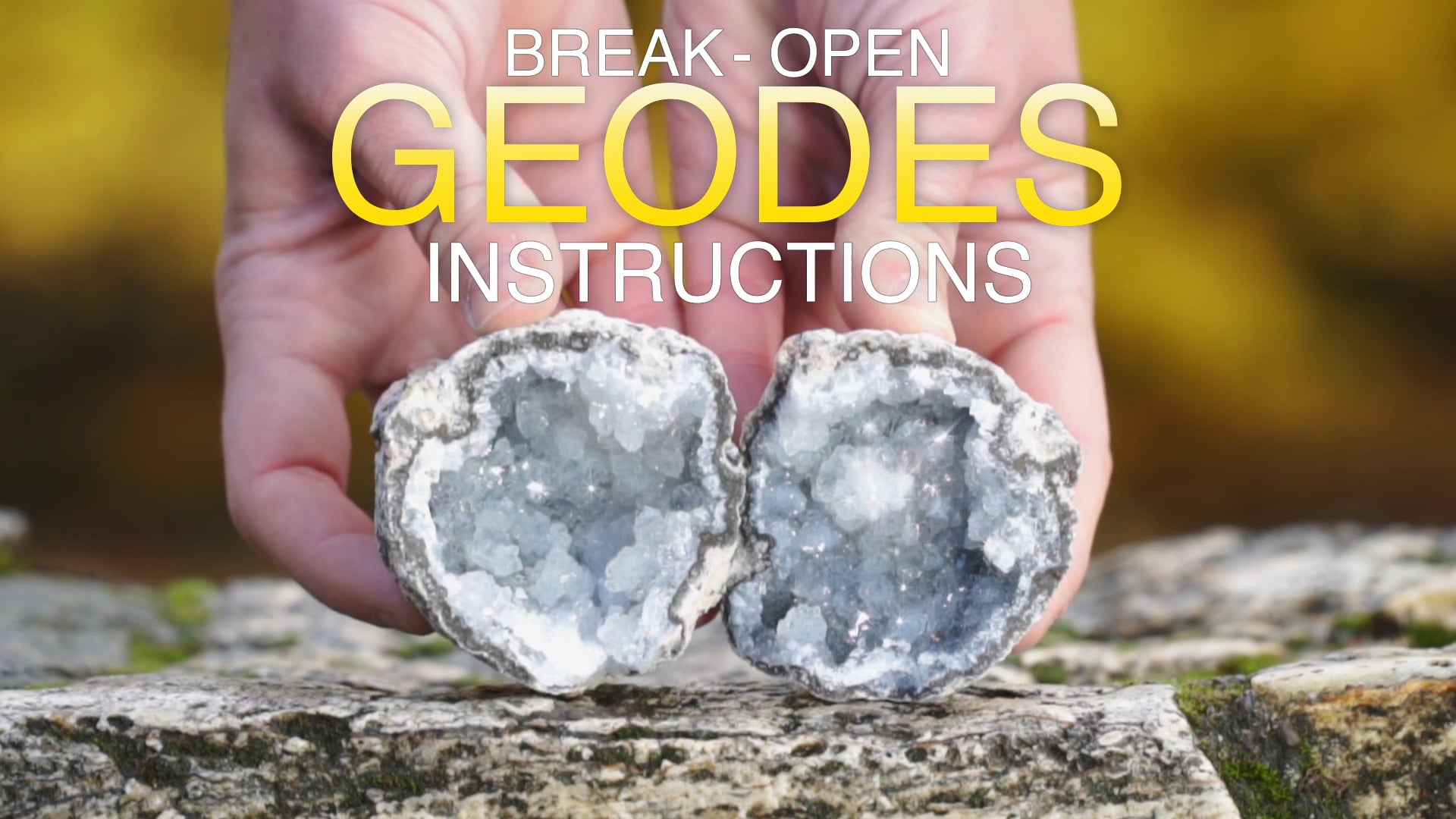 Break Open Geodes Instructions - National Geographic on Vimeo