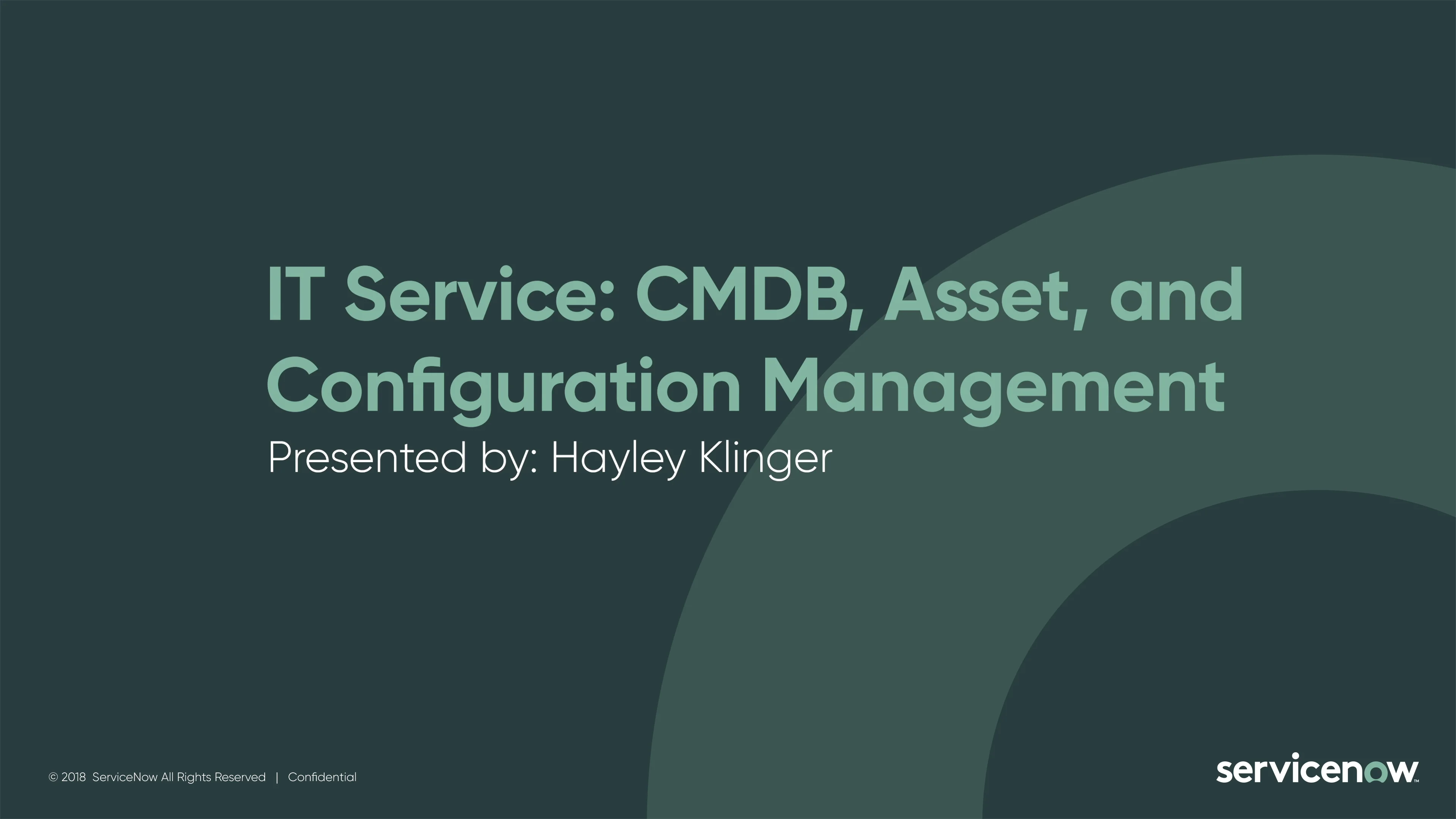 Demo Center - IT Service: CMDB, Asset, & Configuration Management on Vimeo