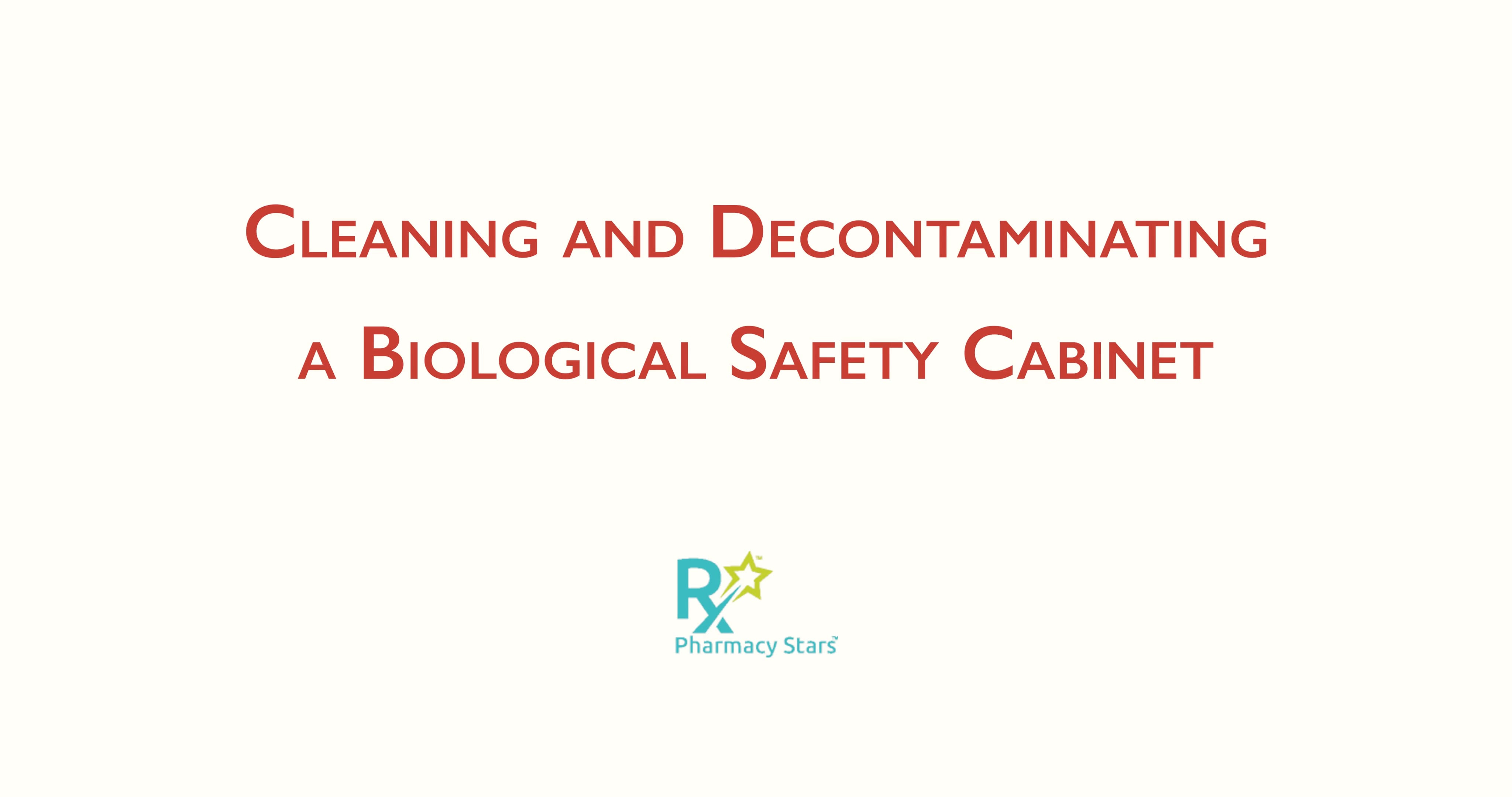 Pharmacy Stars Compounding Training - BSC Decontamination on Vimeo
