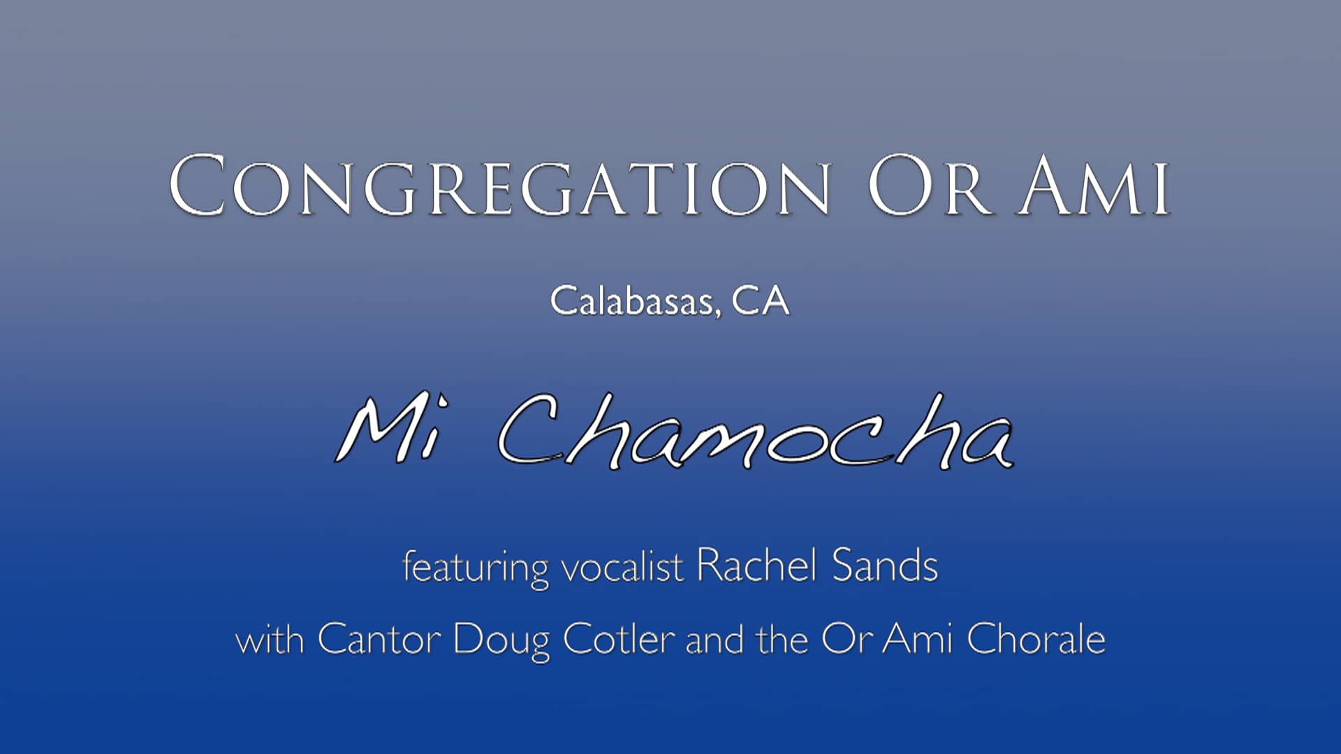 Mi Chamocha (v. 1.0) on Vimeo