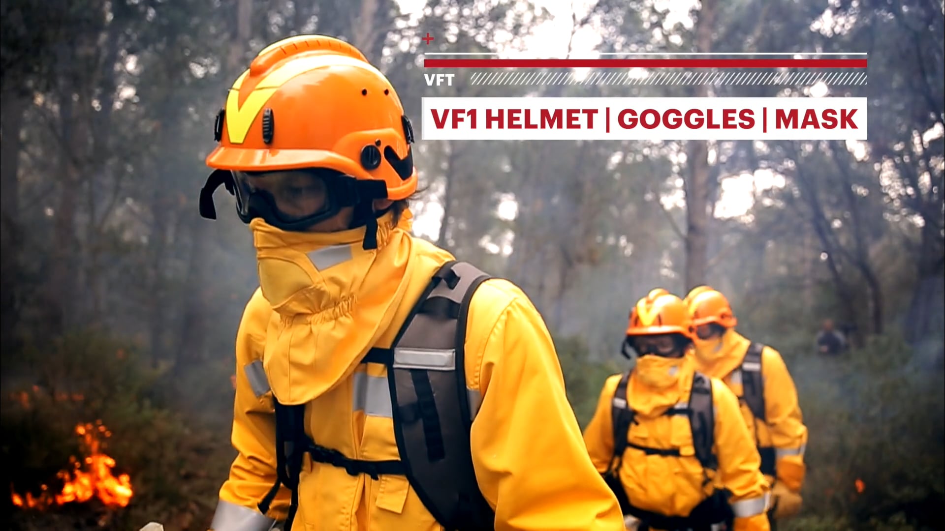 Vallfirest Wildland Fire Helmet, Goggle and Mask on Vimeo
