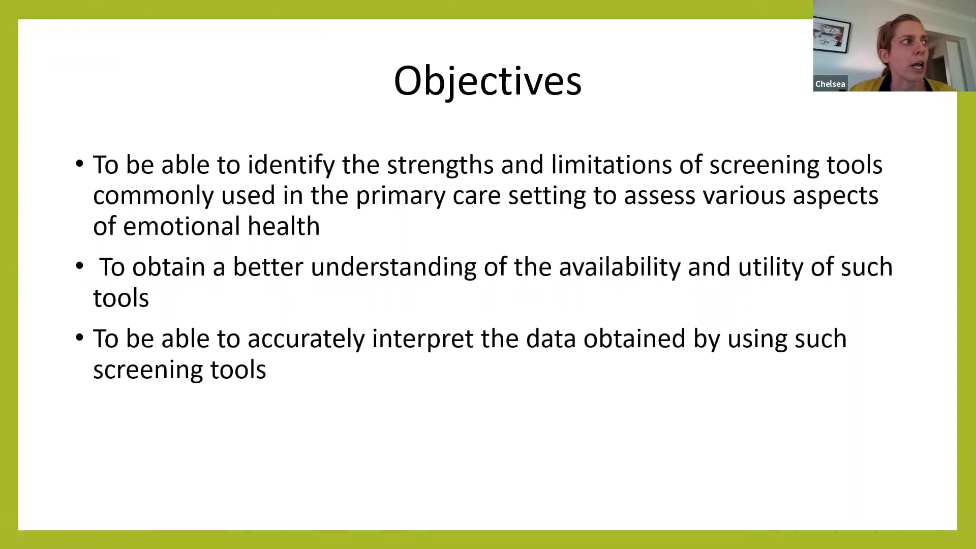 Rating Scales w. Chelsea McIntosh 10.25.18 (PMHNP) on Vimeo