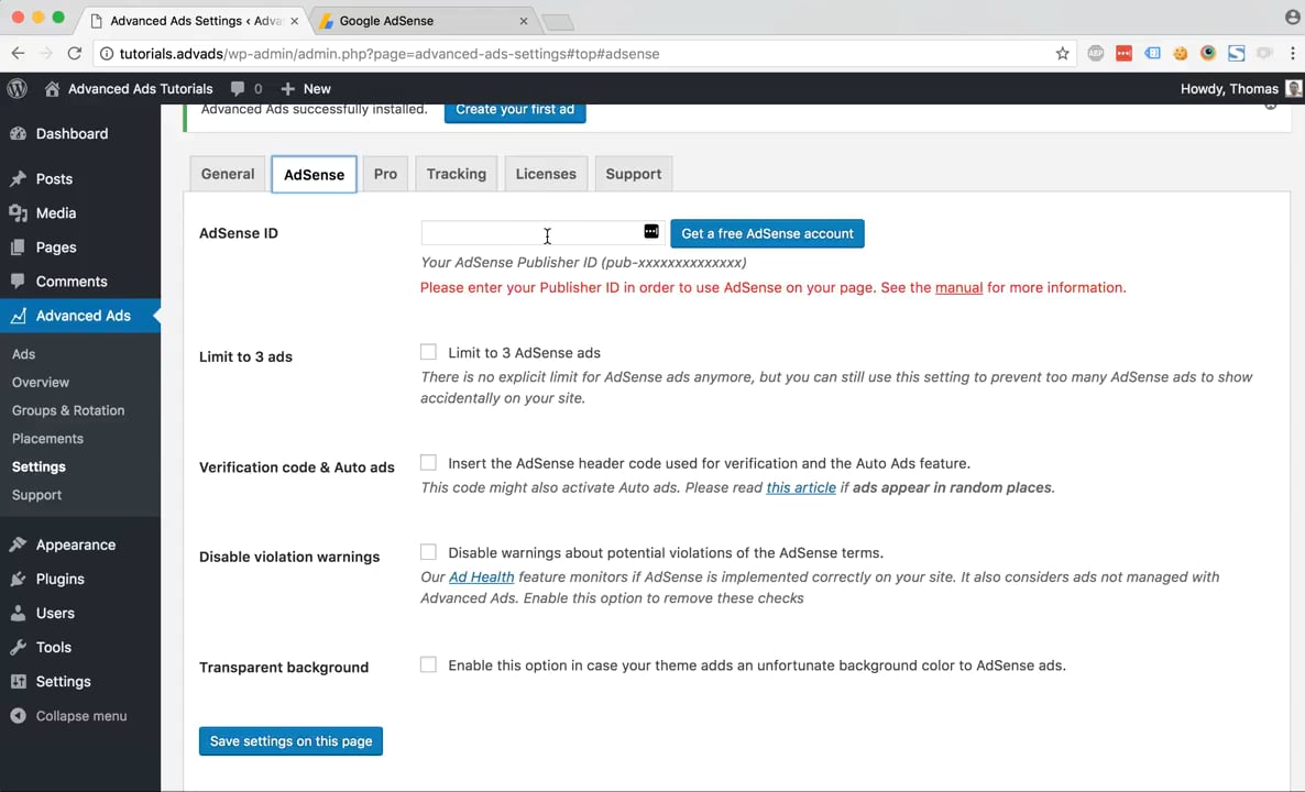How to add AdSense Auto Ads to WordPress without coding on Vimeo