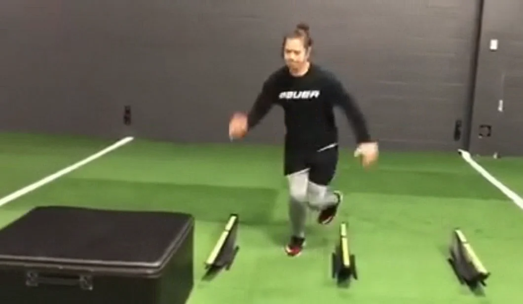 32.Single Leg Explosive Lateral Reactive Hurdle Jumps2 sets - 3e on Vimeo