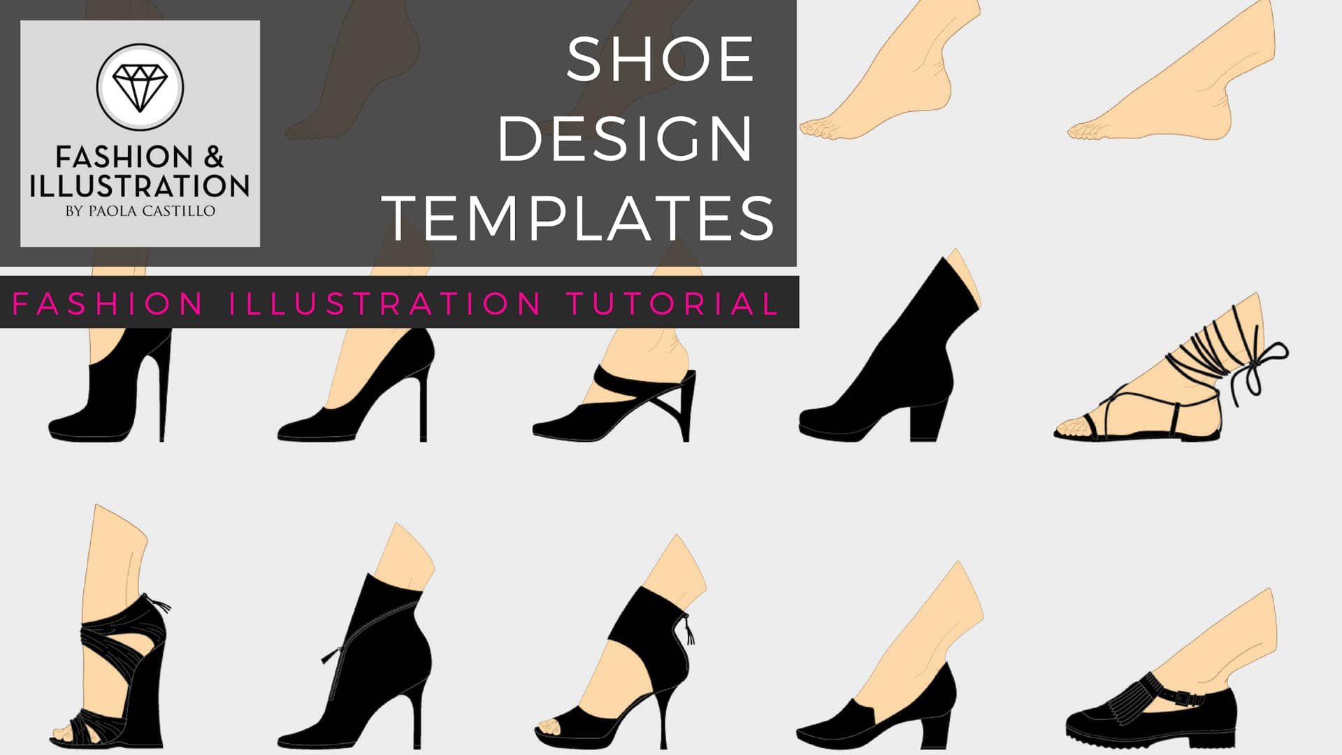 How to draw woman shoes on Vimeo