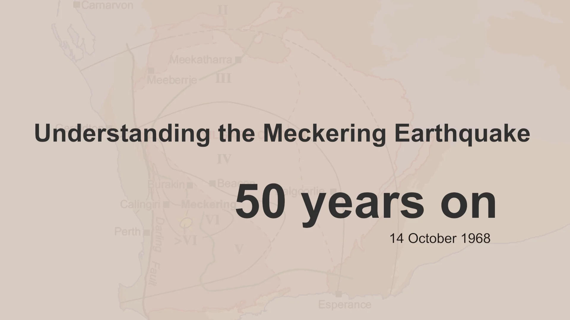 Meckering 50 years On: Understanding the Meckering Earthquake on Vimeo