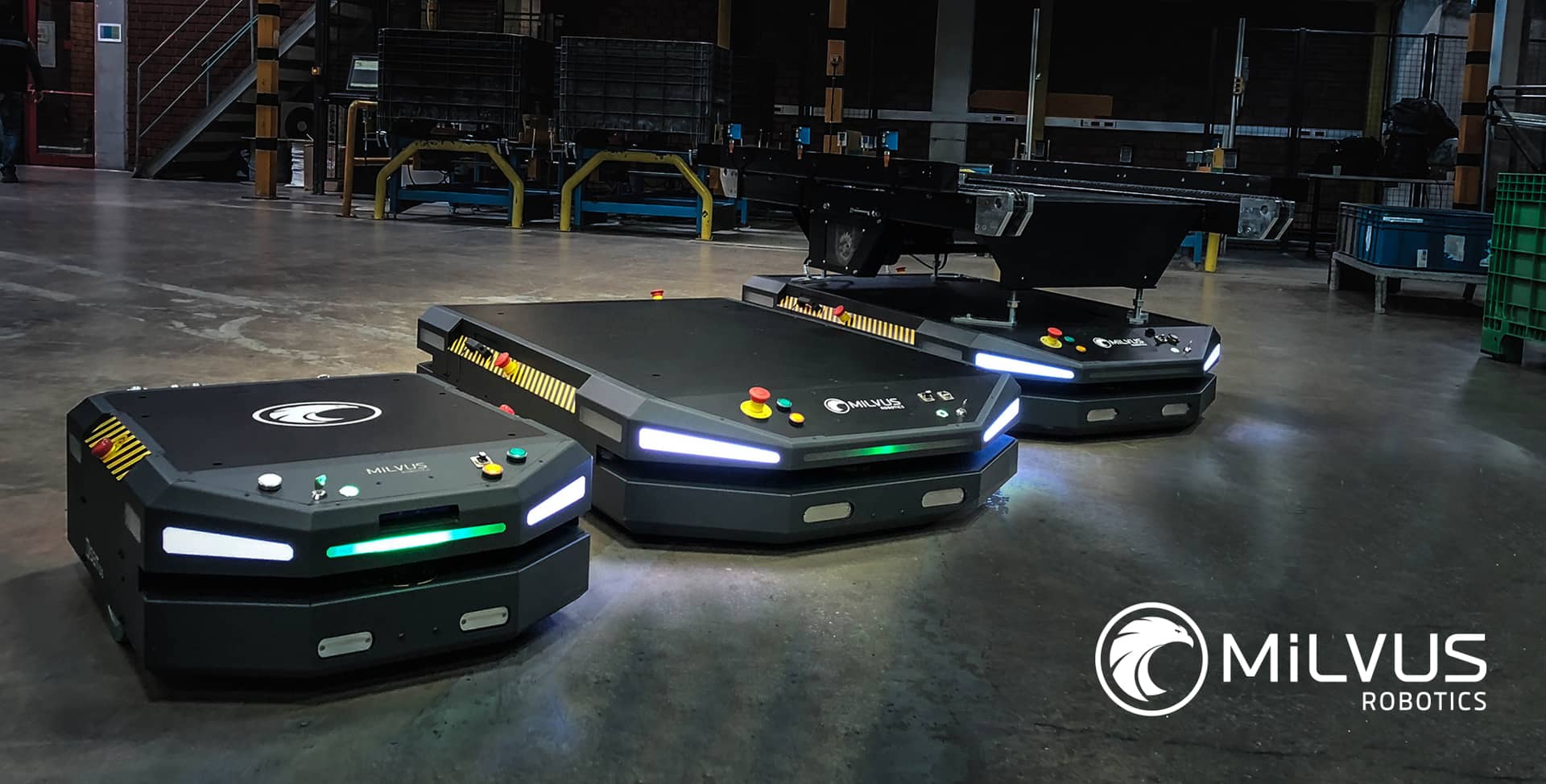 Milvus Robotics | Autonomous Mobile Robots (AMRs) in Action on Vimeo