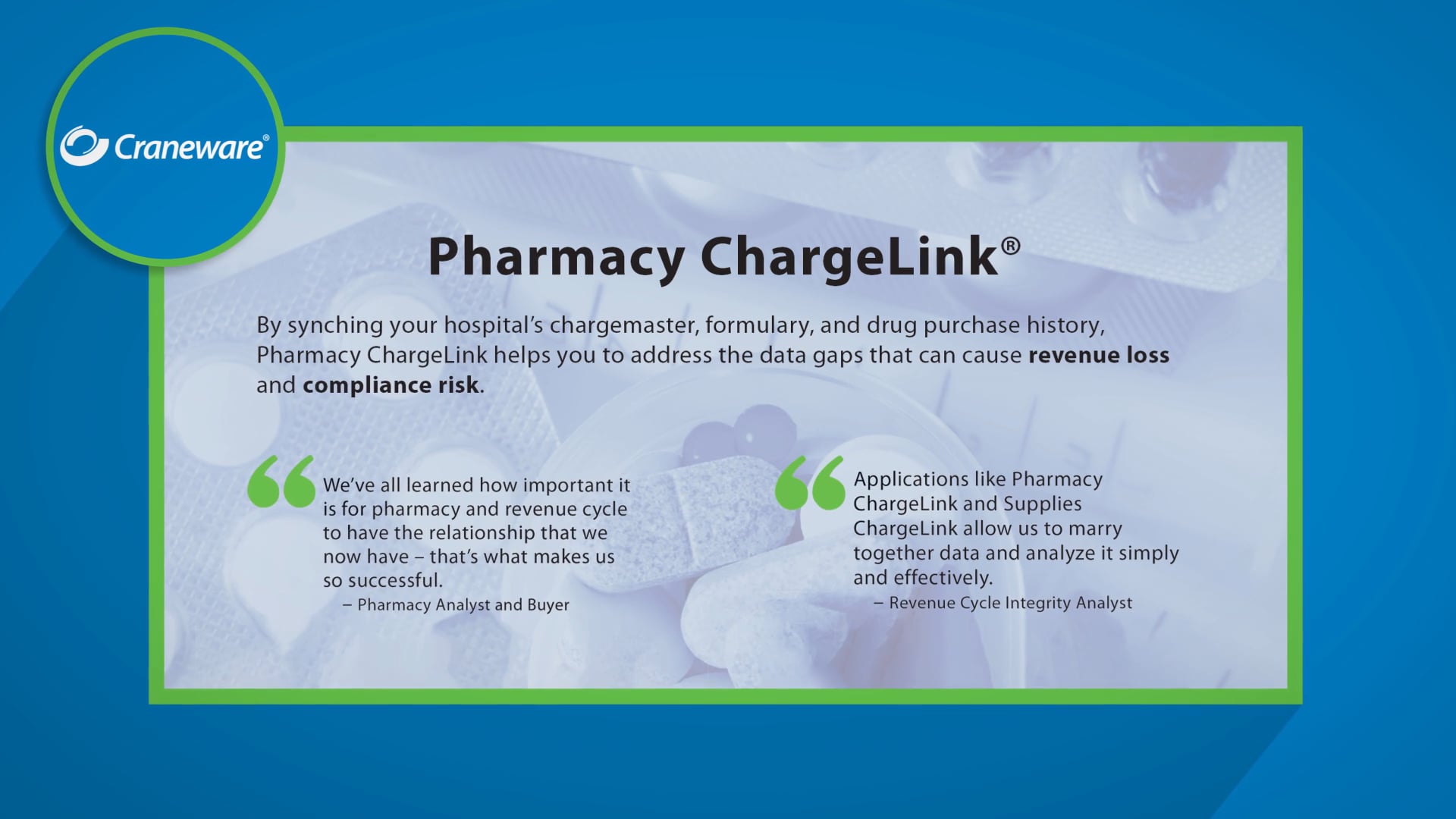 Software - Craneware | Pharmacy ChargeLink Software Solution | 20Ways ...