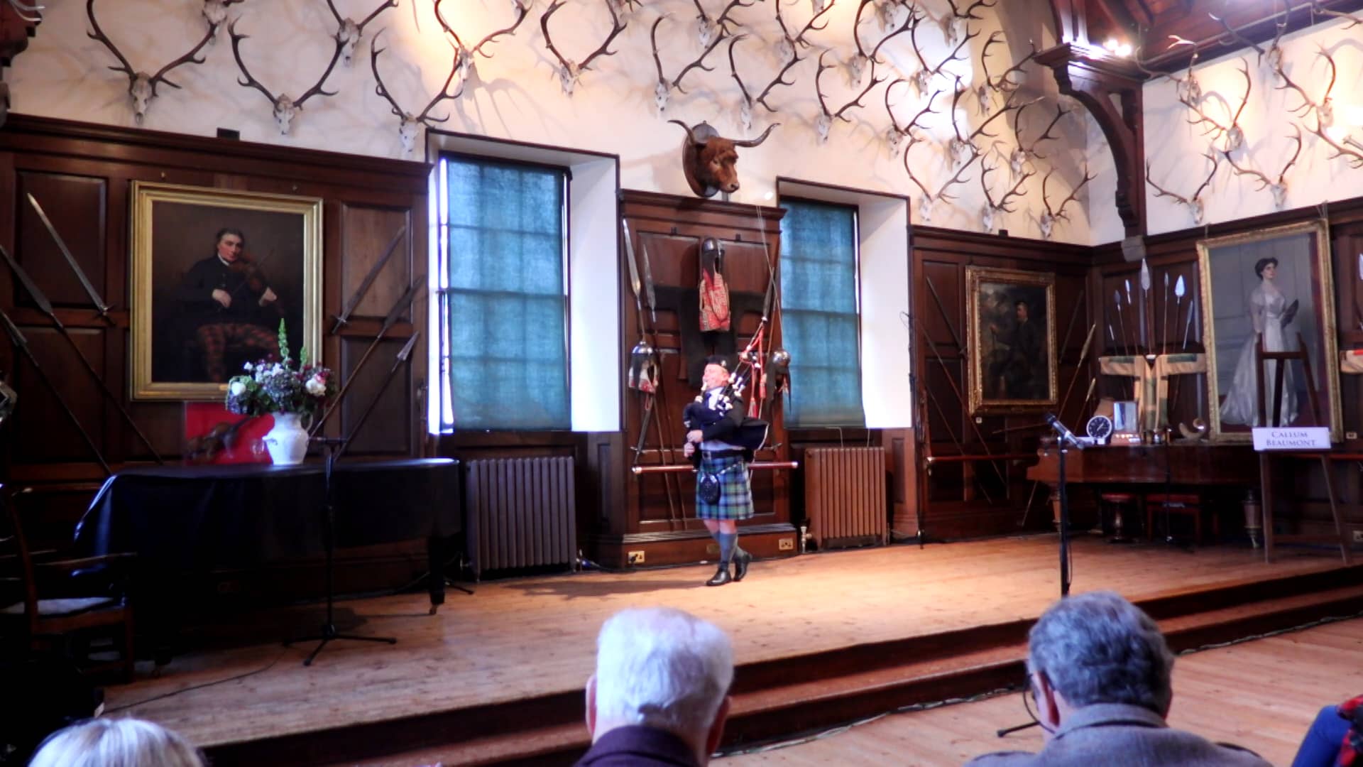 Callum Beaumont performs Piobaireachd at the Glenfiddich Piping ...