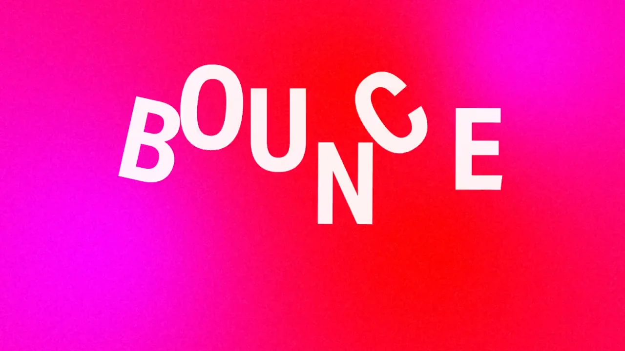 Kinetic Typography: Bounce on Vimeo