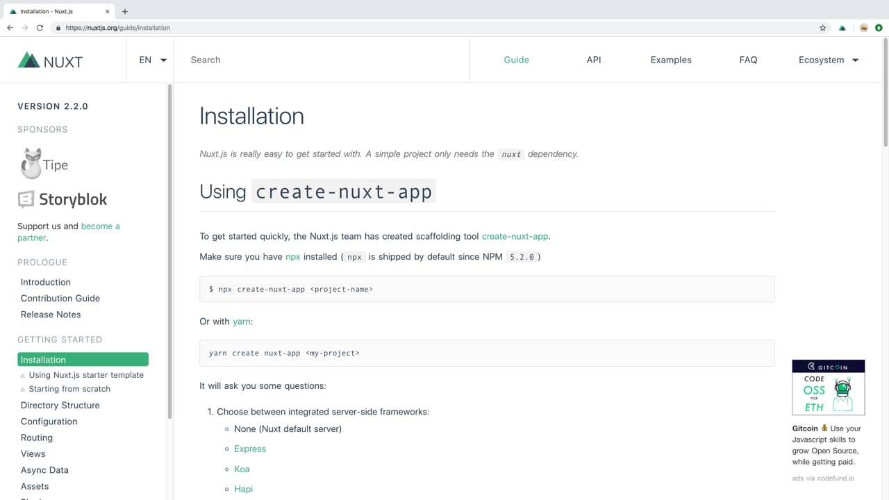 Create Nuxt App - A Vue.js Lesson From our Vue.js Course: Nuxt.js... Create Nuxt App - A Vue.js Lesson From our Vue.js Course: Nuxt.js...