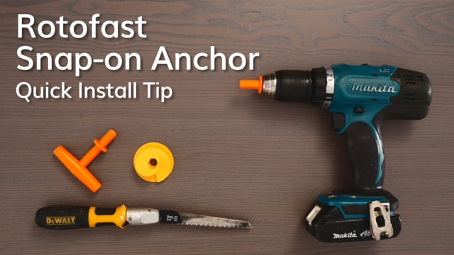 Rotofast Snap On Anchor (50 Pack) - Acoustical Solutions