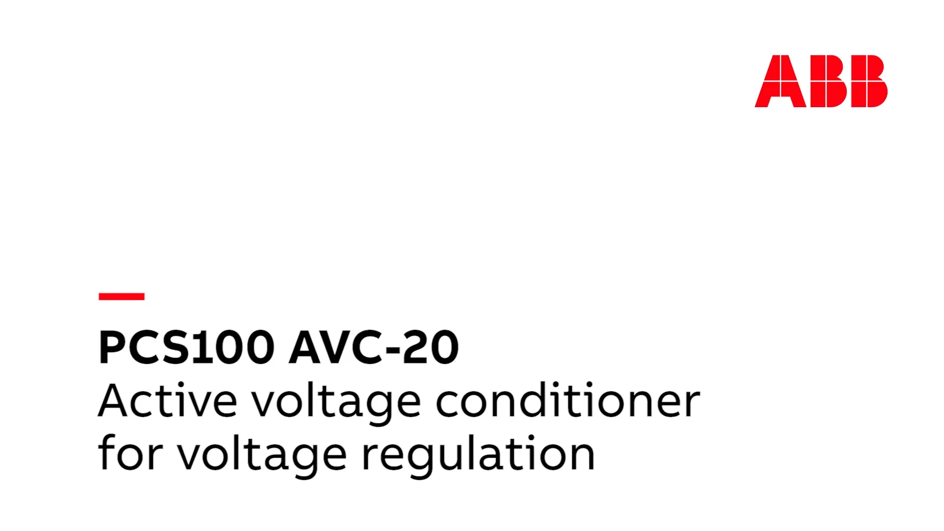 ABB - PCS100 AVC20 - ABB PCS100 AVC 20 Approved 2018 on Vimeo