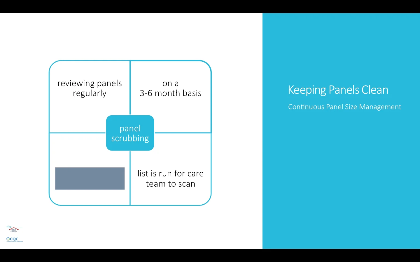 Continuous Panel Size Management