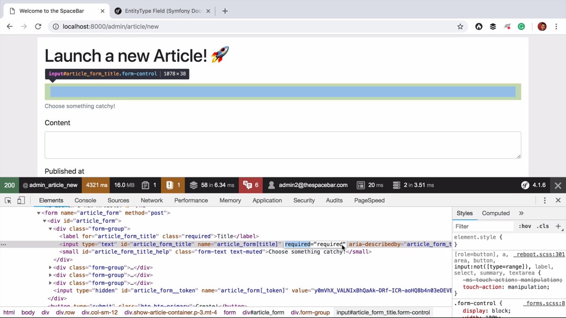 Html5 And Sanity Validation Symfony 4 Forms Build Render And Conquer 1561