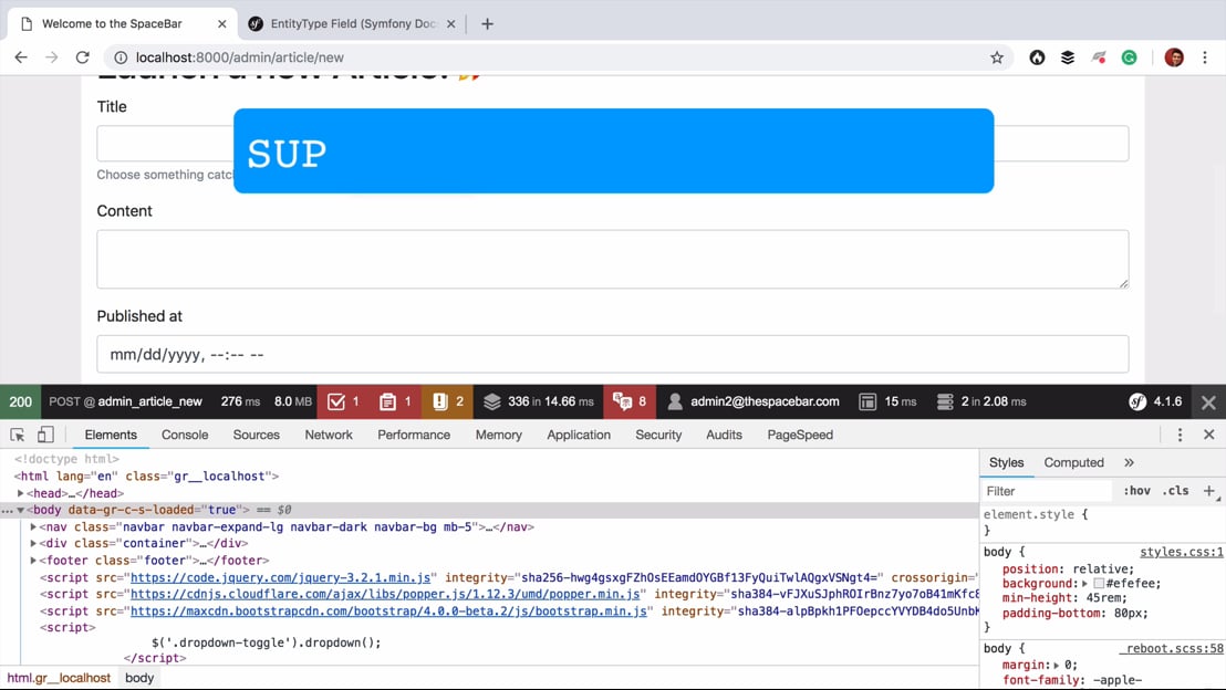 Validation Constraints with @Assert > Symfony 4 Forms: Build, Render ... Validation Constraints with @Assert > Symfony 4 Forms: Build, Render ...