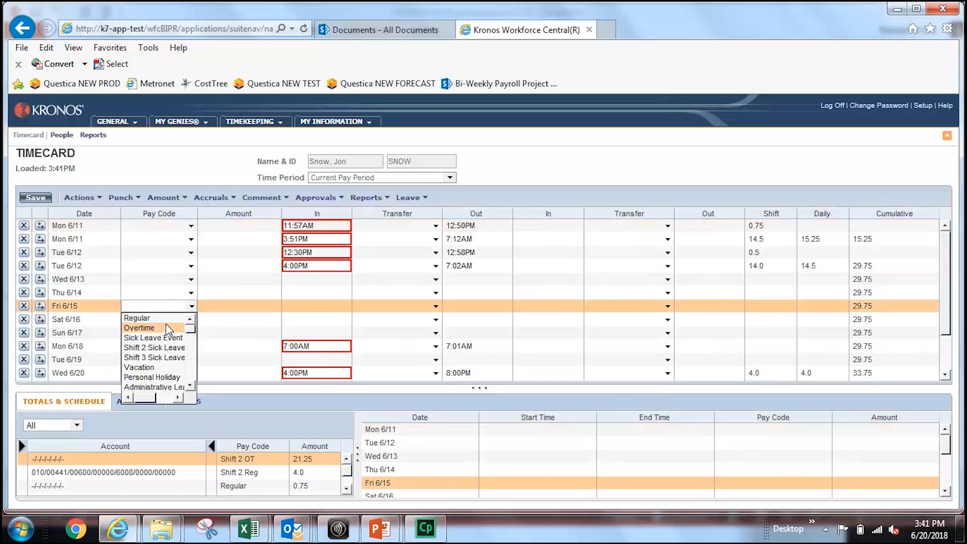 Kronos Training for Managers and Supervisors: Basic review, edit and ...