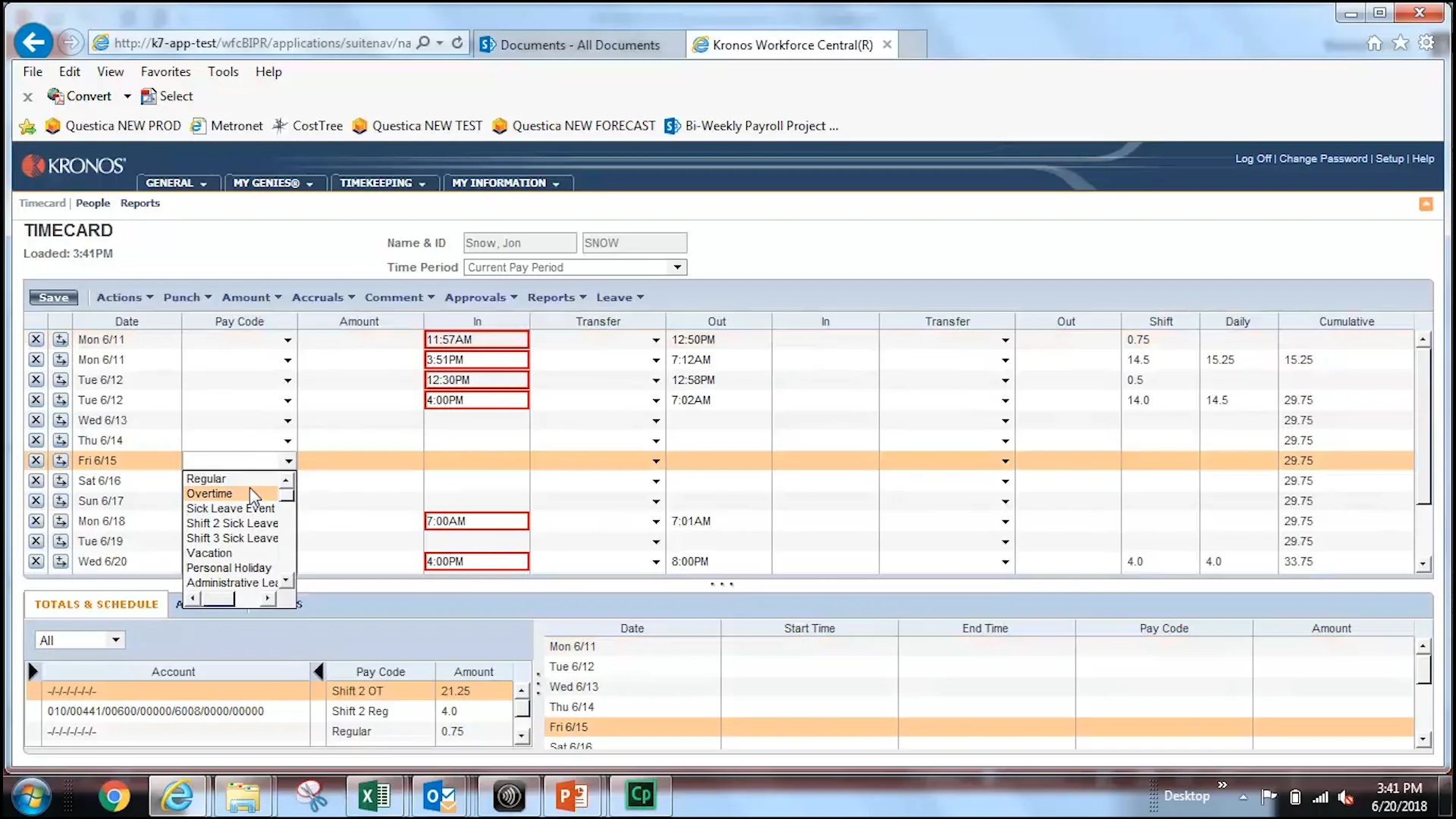Kronos Training for Managers and Supervisors: Basic review, edit and ...