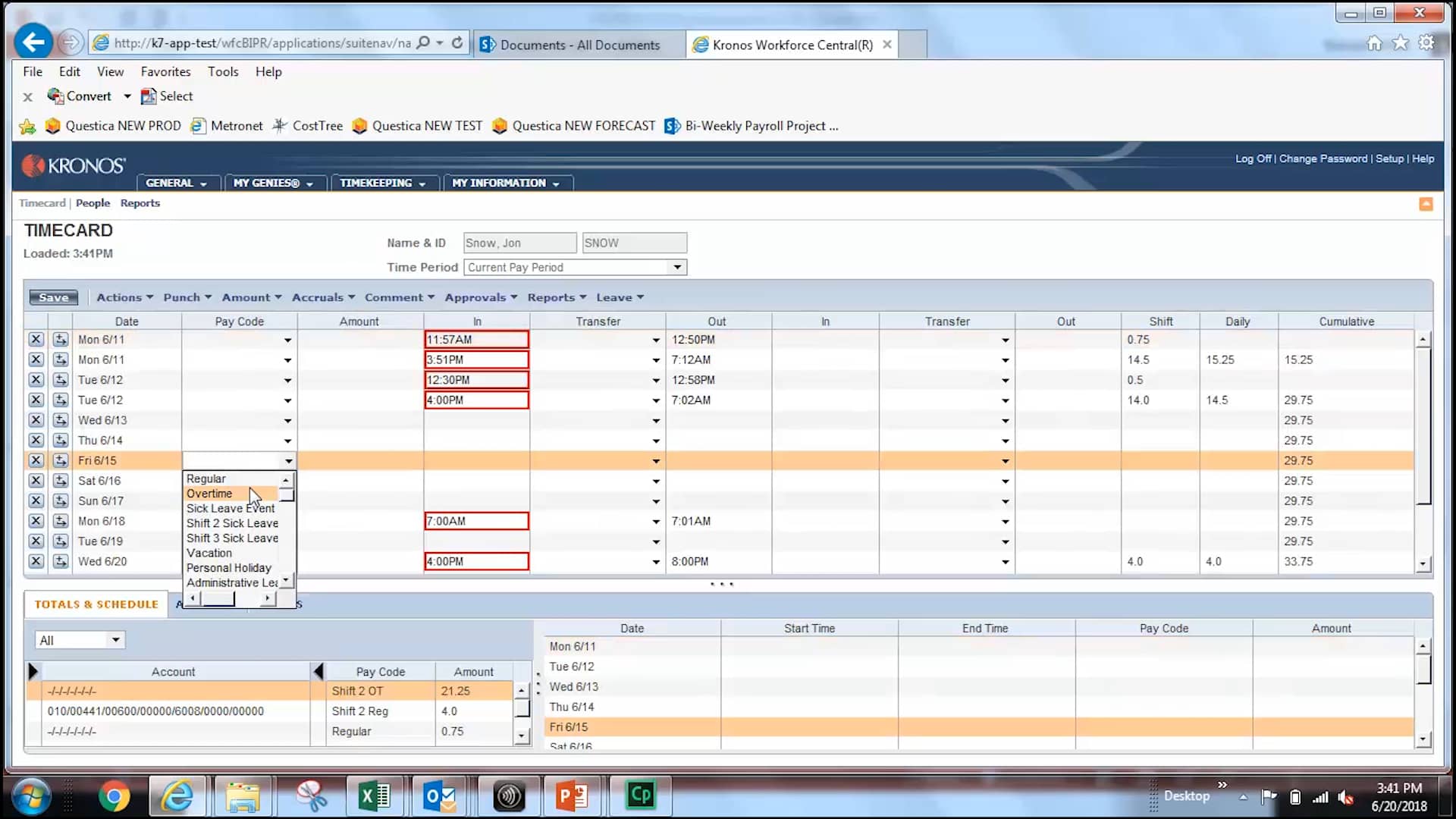 Kronos Training for Managers and Supervisors: Basic review, edit and ...