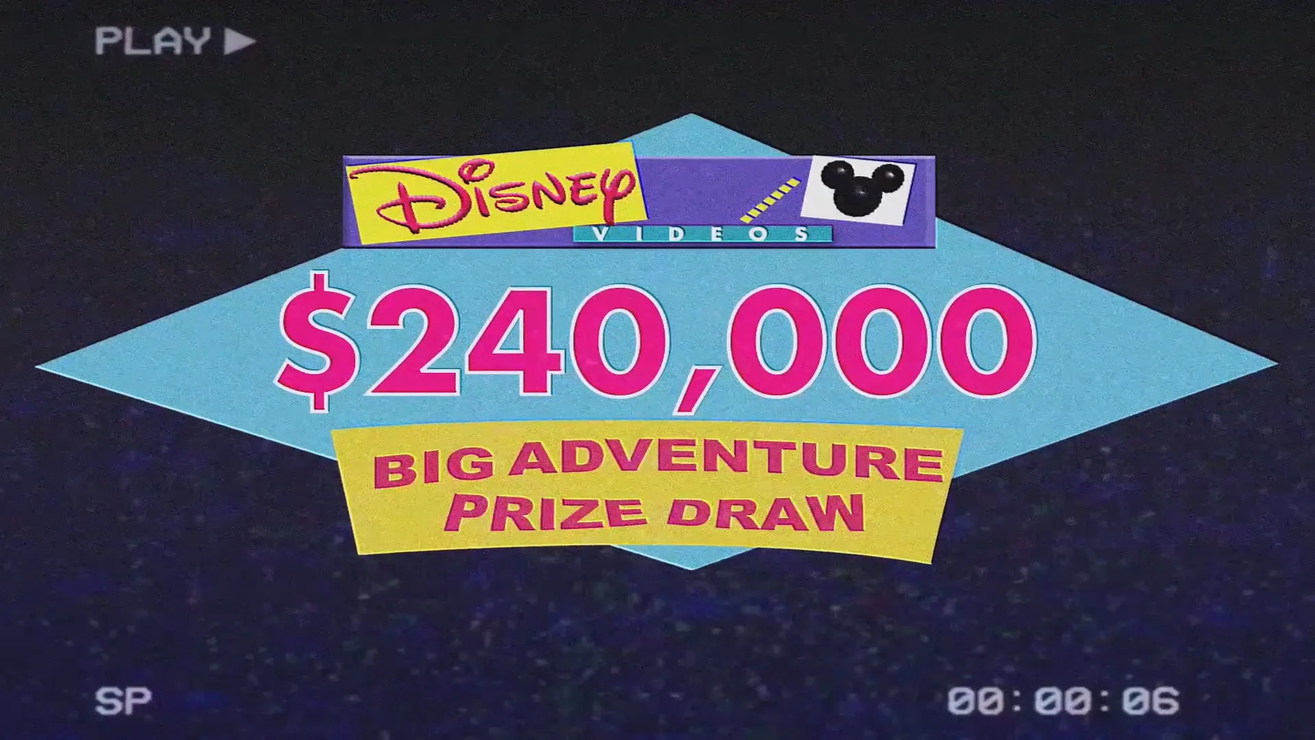 Disney Prize Draw VHS Typography on Vimeo
