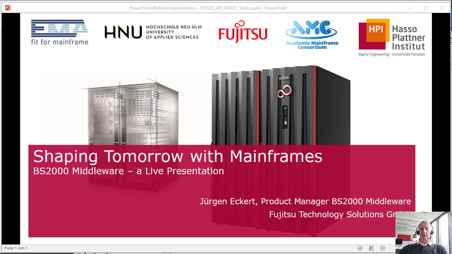 4.5 BS 2000 Middleware - a Live Presentation (Part 2) | Mainframe