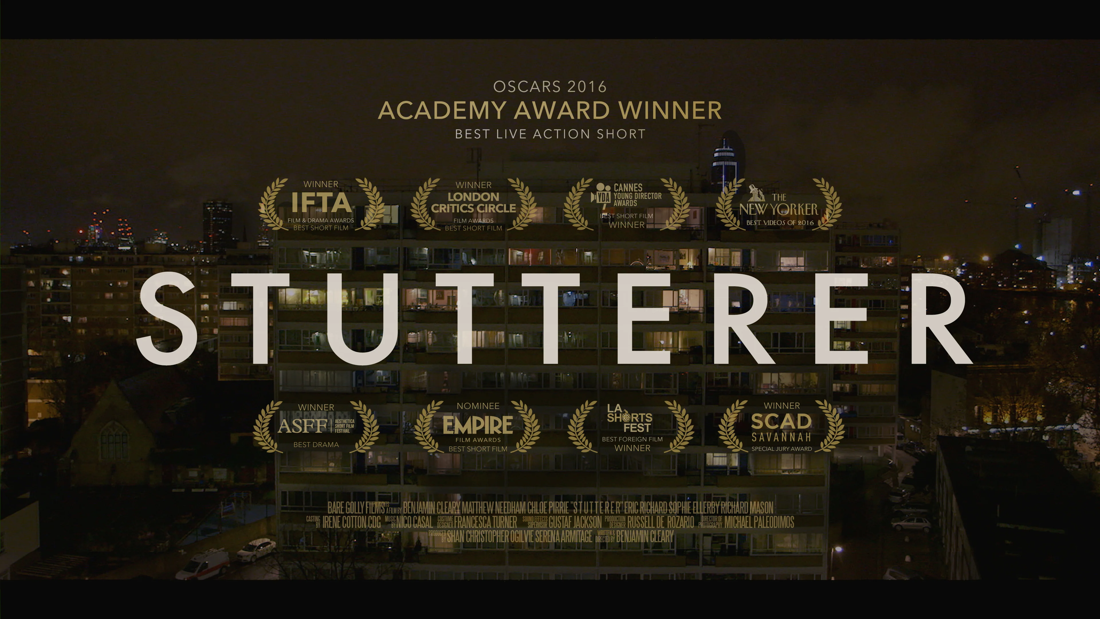 STUTTERER - TRAILER - OSCARS 2016 WINNER (Short Film) on Vimeo