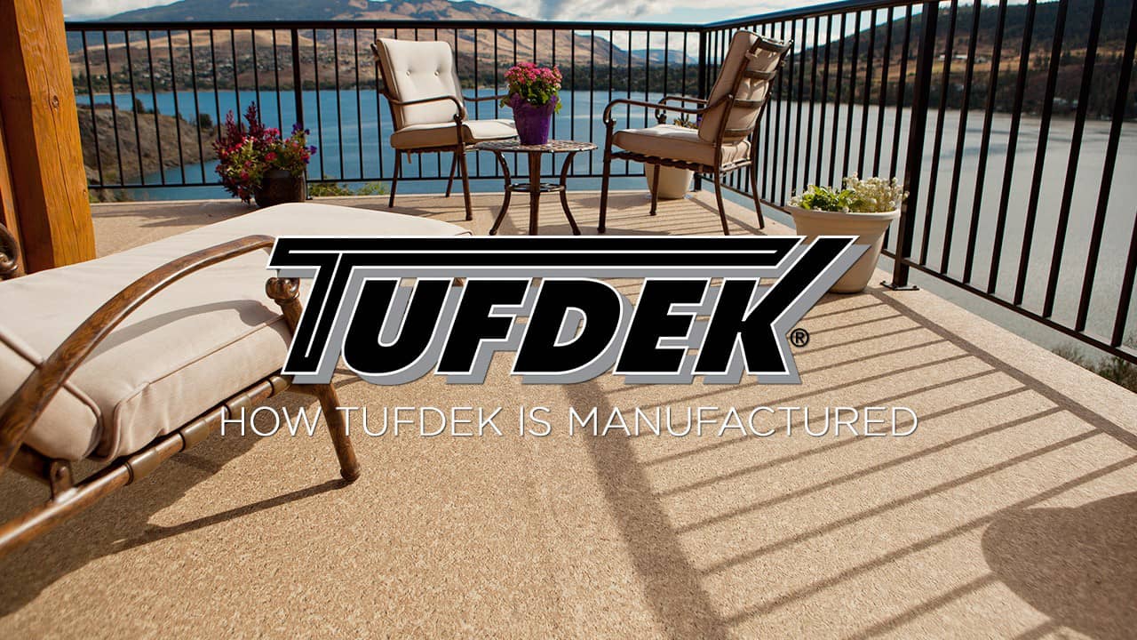 How Tufdek Waterproof Vinyl Decking Is Manufactured on Vimeo