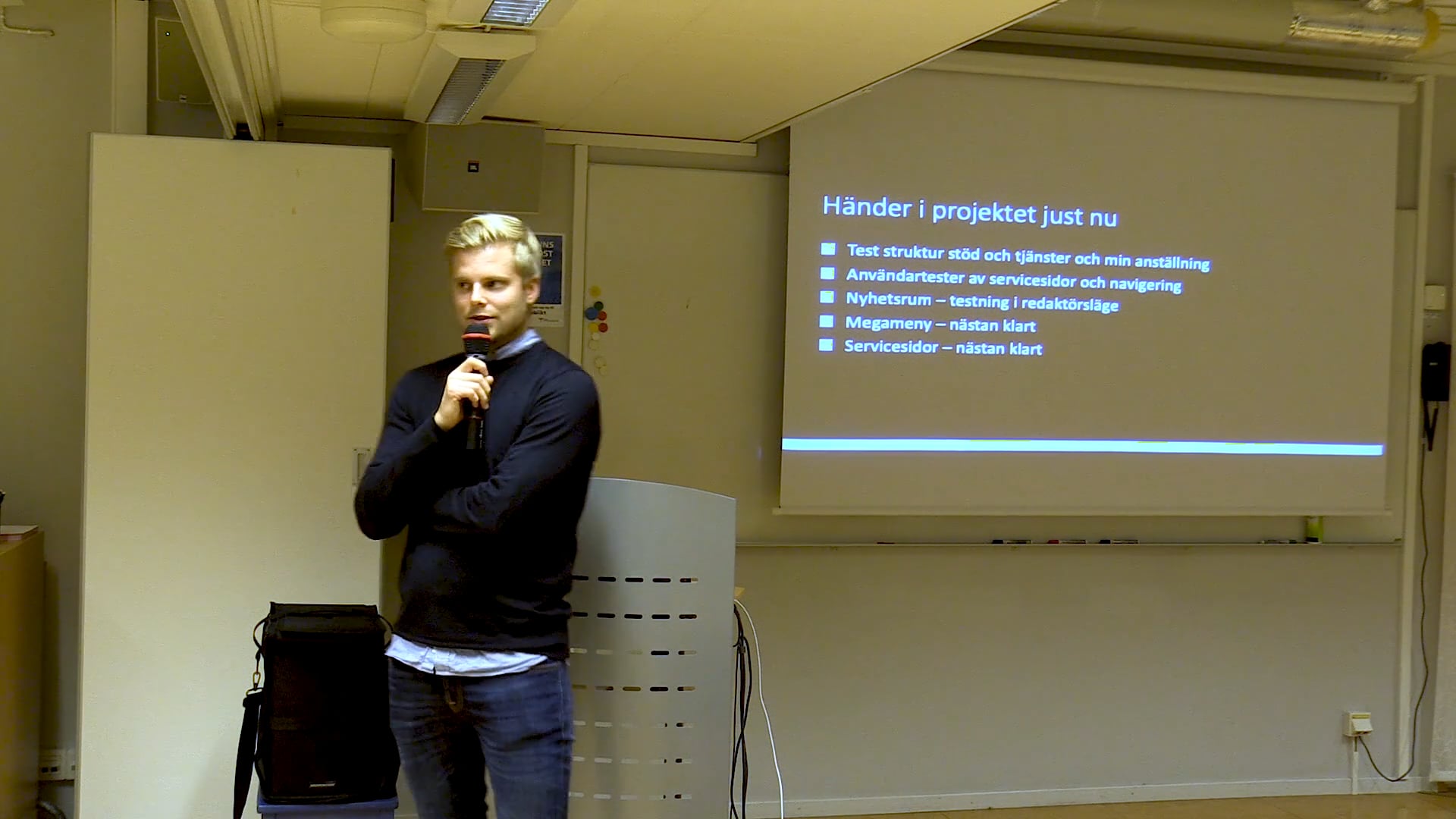 1. Niklas Ternstedt om arbetet med innehåll och gemensam struktur för VGR:s intranät. on Vimeo