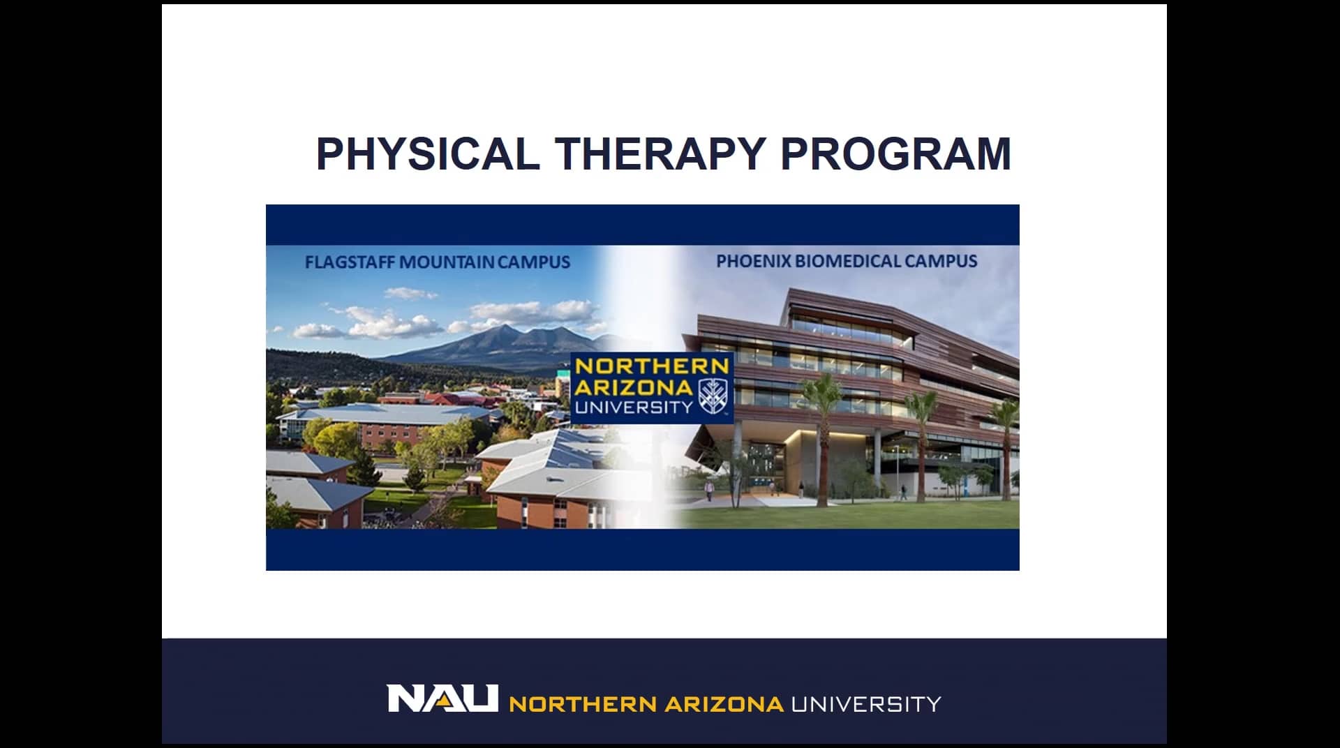 Welcome to NAU PT Program on Vimeo