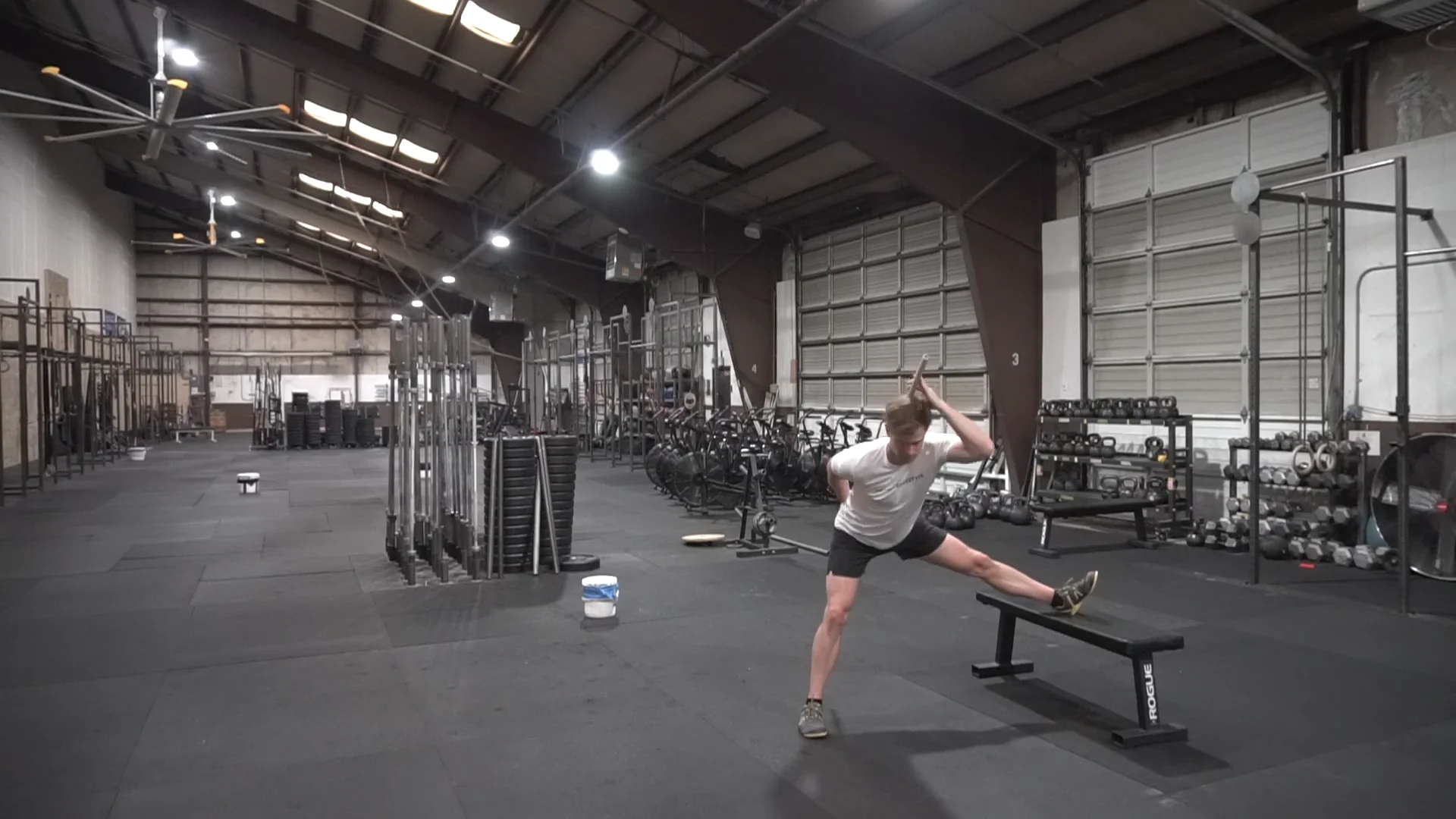 Demo - Single Leg Straddle Stretch