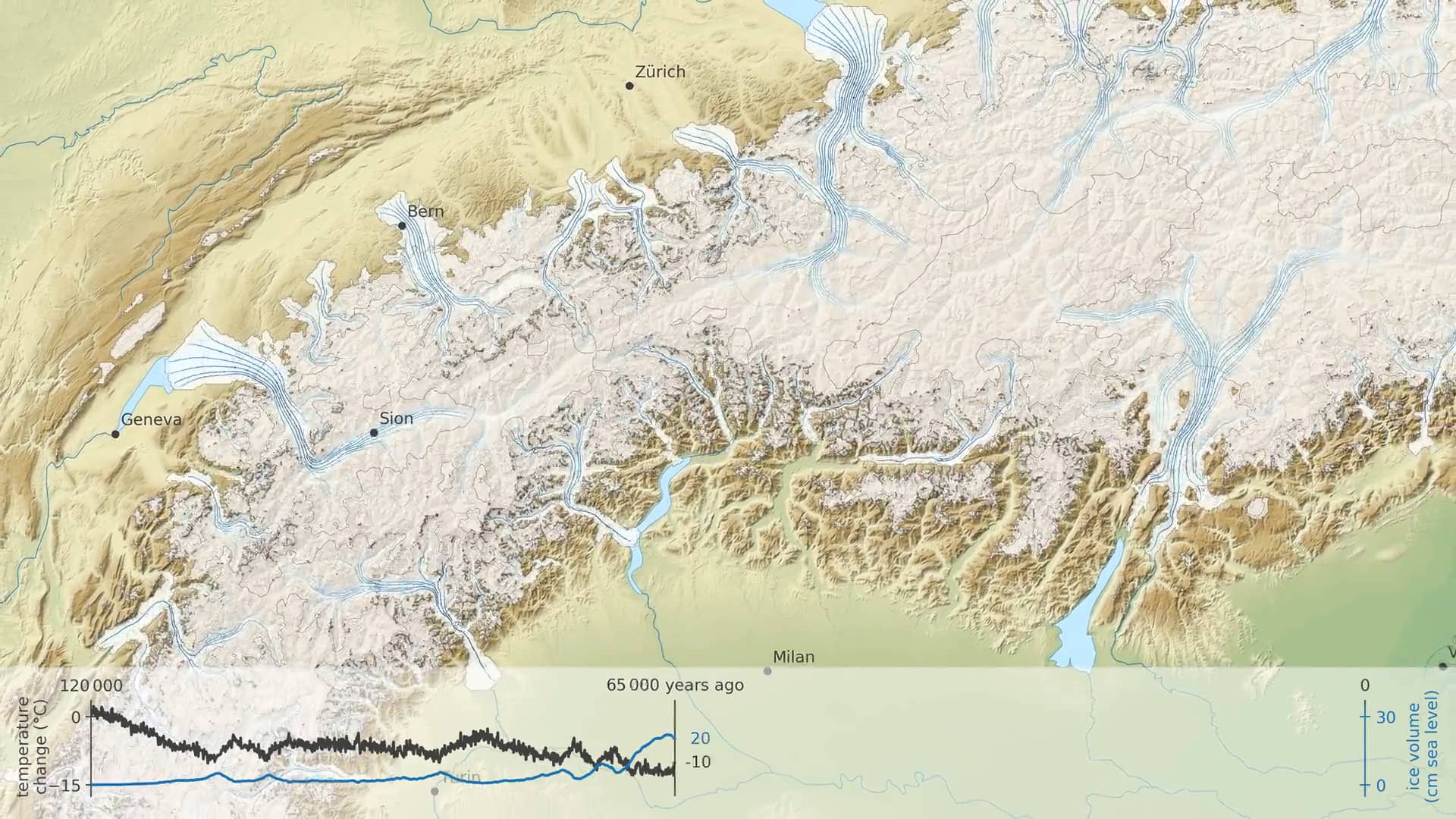 Advance and retreat of the Alpine glaciers during the last glacial ...