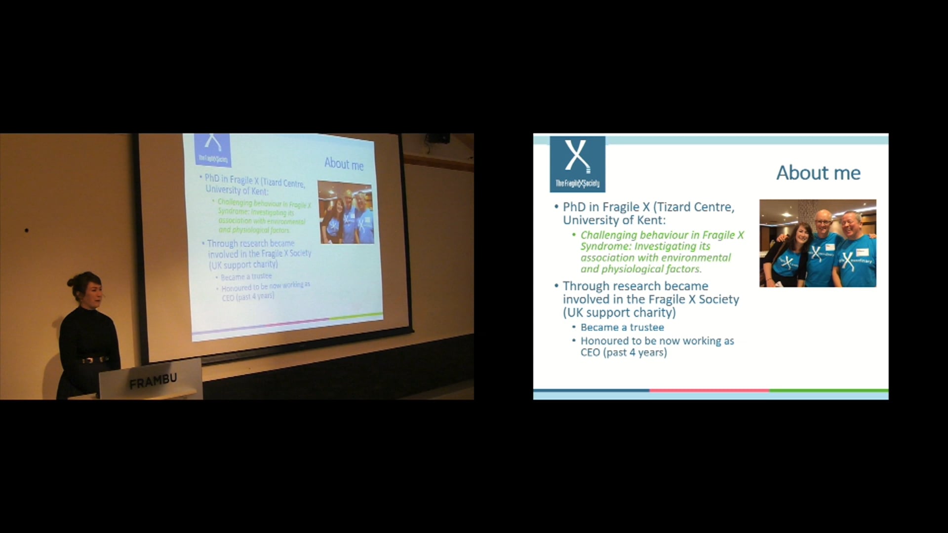 Fragile X syndrom - Becky Hardiman on Vimeo