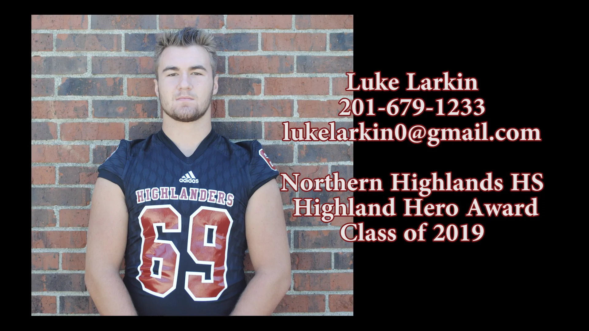 Luke Larkin - Northern Highlands Football - Class of 2019 on Vimeo