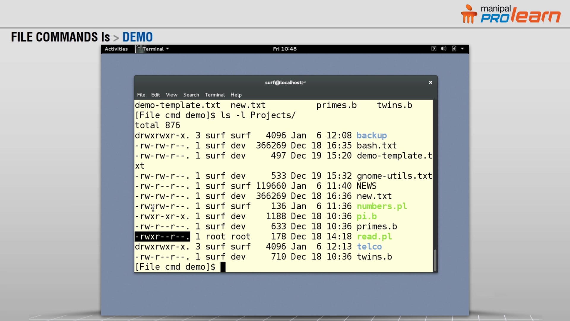UNIX_M02_L05_File commands ls on Vimeo