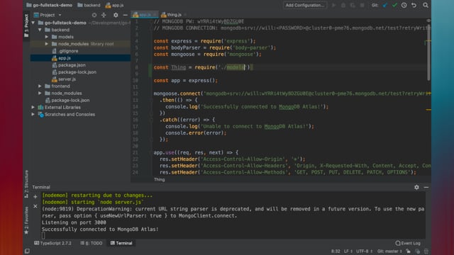 Save and Retrieve Data - Go Full-Stack With Node.js, Express, and ...