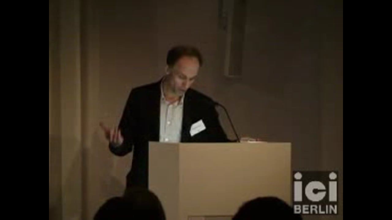 Elisabeth Bronfen - ICI Berlin