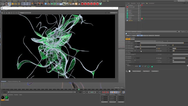 Plexus Dna With X Particles Tutorials Blog C4dzone 