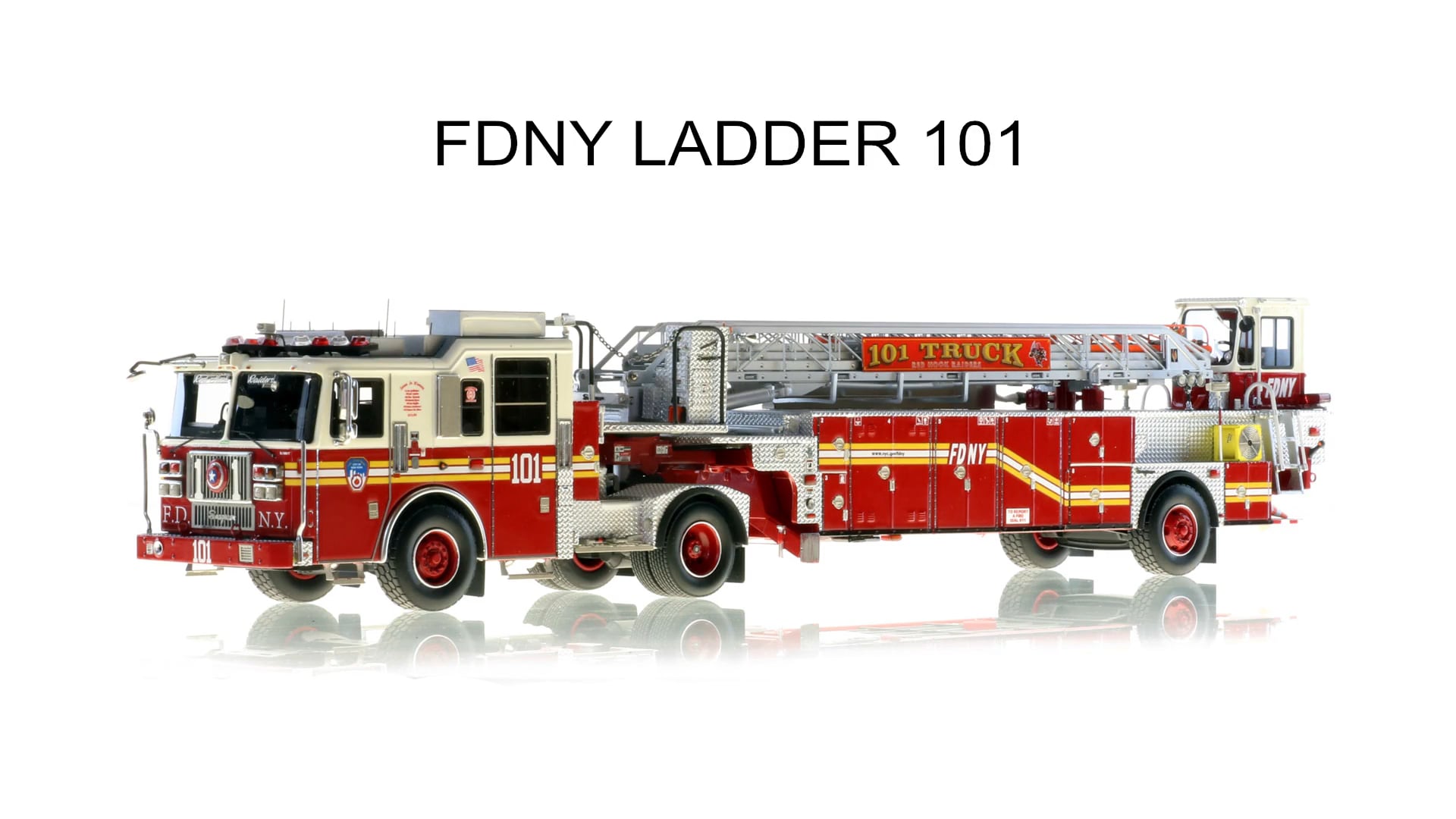 1:50 scale model of FDNY Ladder 101 on Vimeo