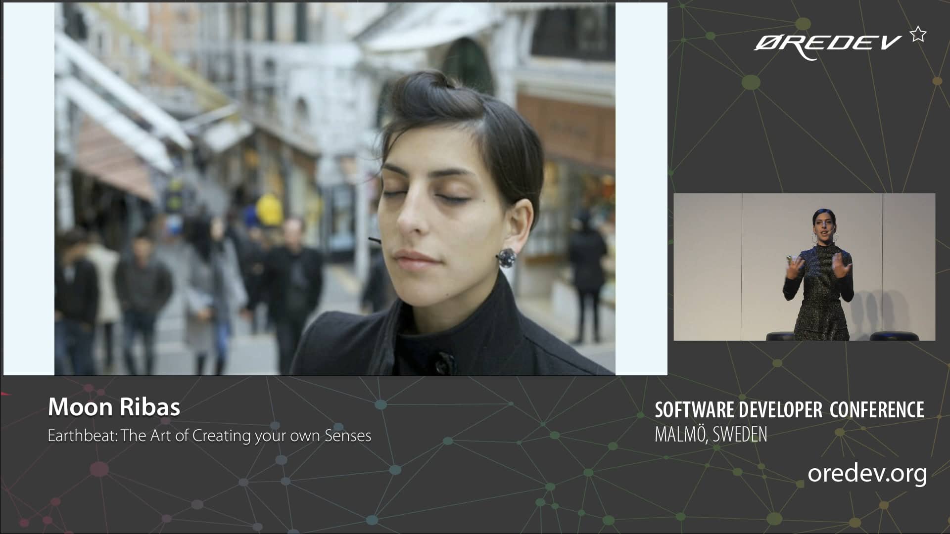 Moon Ribas - Earthbeat: The Art of Creating your own Senses | Øredev ...