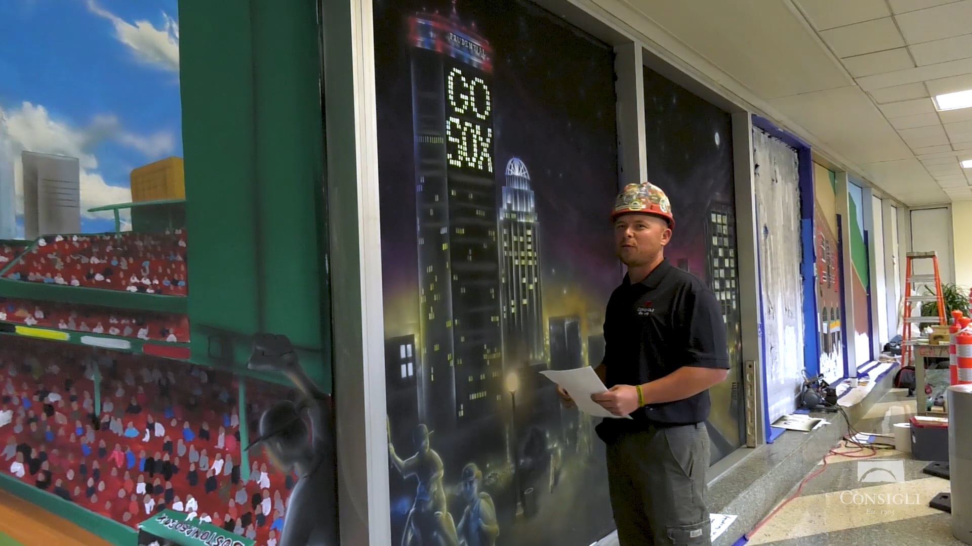 Consiglis Jason the Mason Boucher explain the skill of painting lights ...