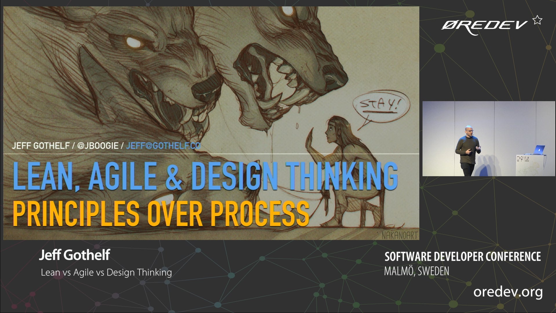 Jeff Gothelf - Lean vs Agile vs Design Thinking | Øredev 2018 on Vimeo