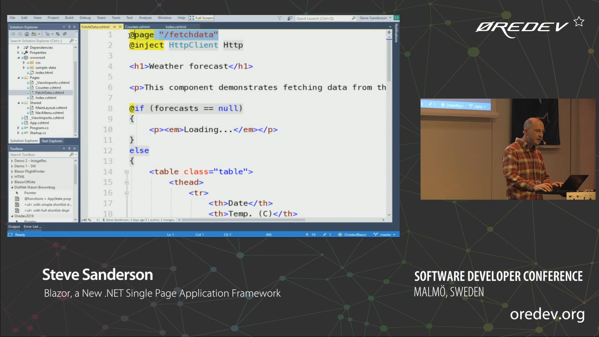 Steve Sanderson - Blazor, a New .NET Single Page Application Framework ...