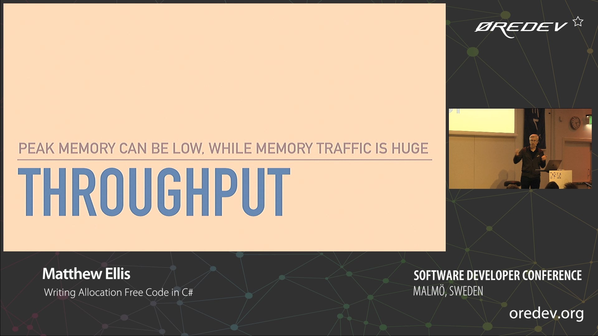Matthew Ellis - Writing Allocation Free Code in C# | Øredev 2018 on Vimeo